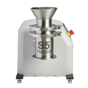 Industrial powder screening and de-agglomeration machine